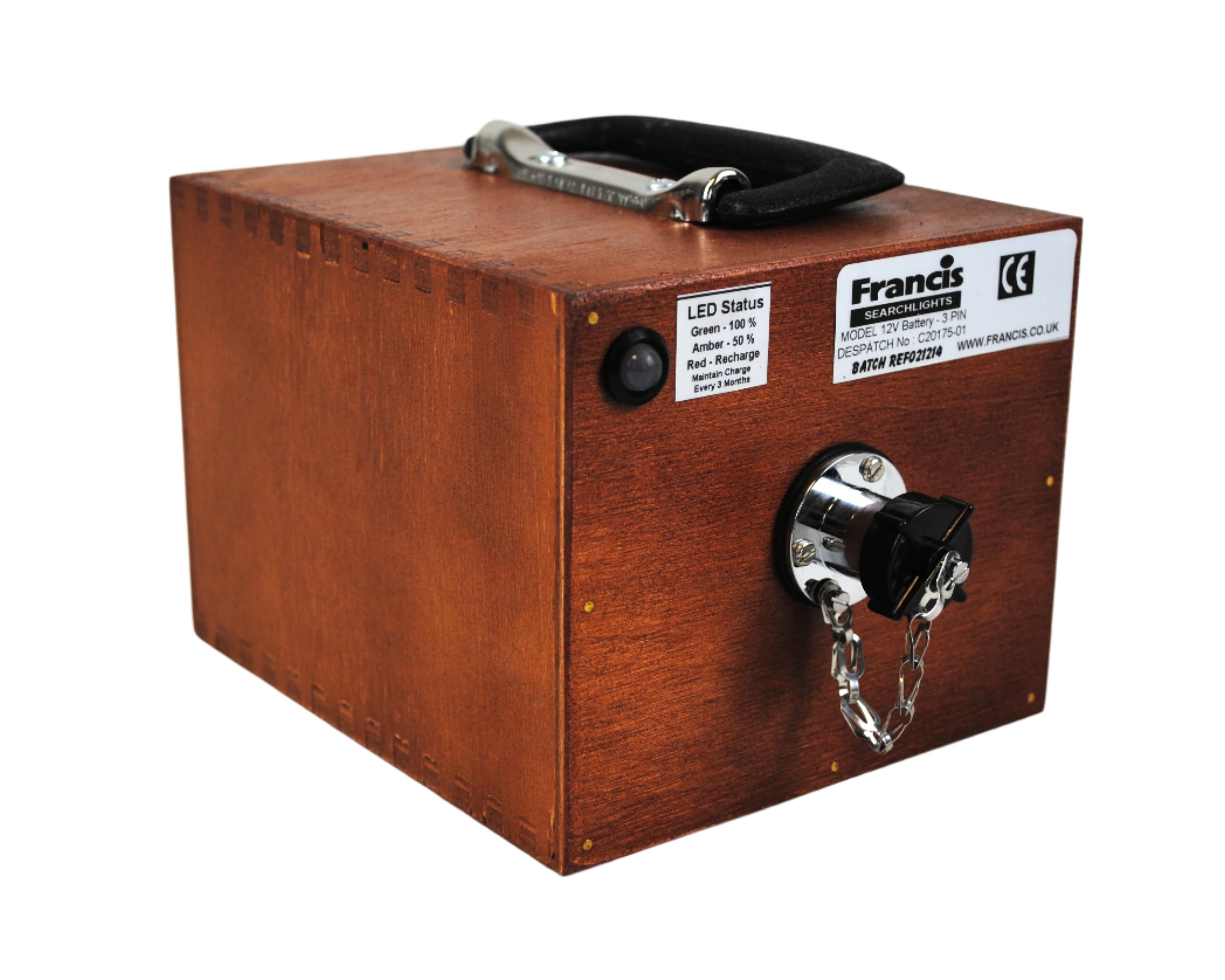 24V SEALED LEAD ACID BATTERY (WITH 3 PIN SOCKET) – Sealight-Nettbutikk